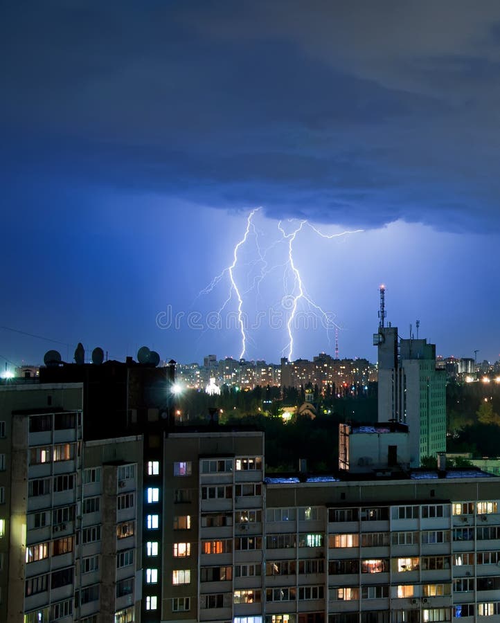 Thunder and Lightning stock image. Image of horizontal - 31877209