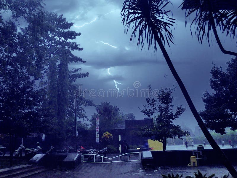 Thunder stock photo. Image of rain, rainy, days, thunder - 58724646