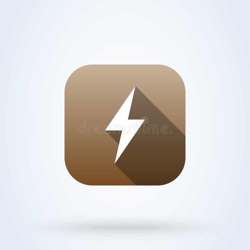 Thunder and Lightning. Simple Vector Modern Icon Design Illustration ...