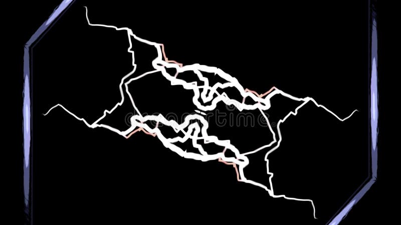 Thunder Lightning Striking Effect Animation. Design. Electricity ...