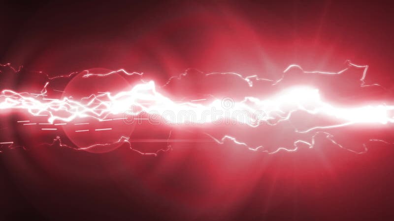 Thunder Lightning Striking Effect Animation Stock Footage - Video of ...