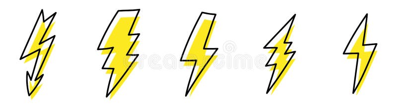 Continuous Line Thunder Stock Illustrations – 231 Continuous Line ...