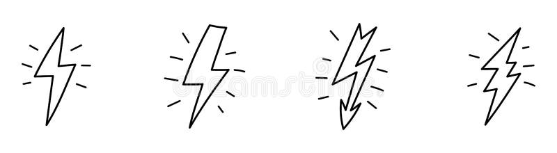 Continuous Line Thunder Stock Illustrations – 231 Continuous Line ...