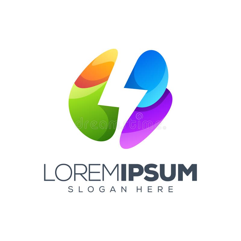 Thunder Logo Design Vector Illustrations Stock Illustration ...