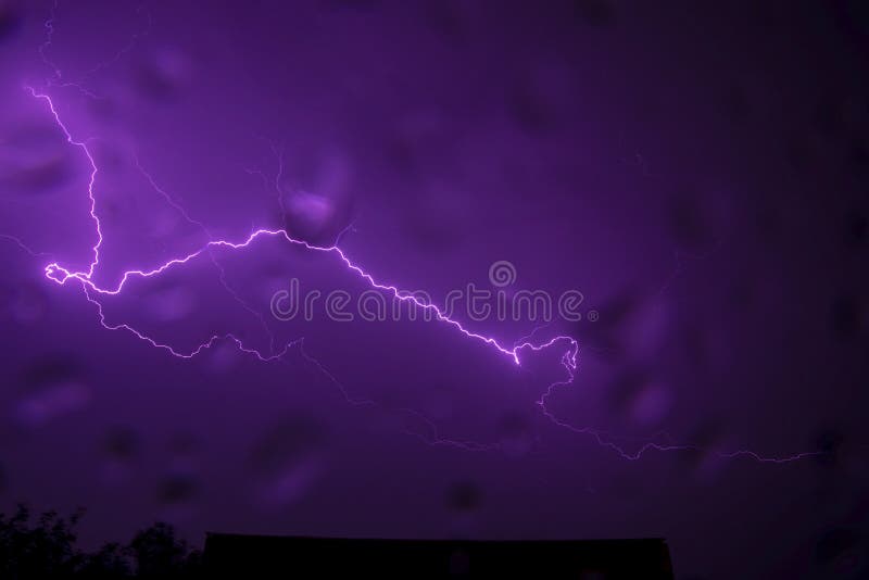 Thunder stock image. Image of light, rainy, thunder - 191100375