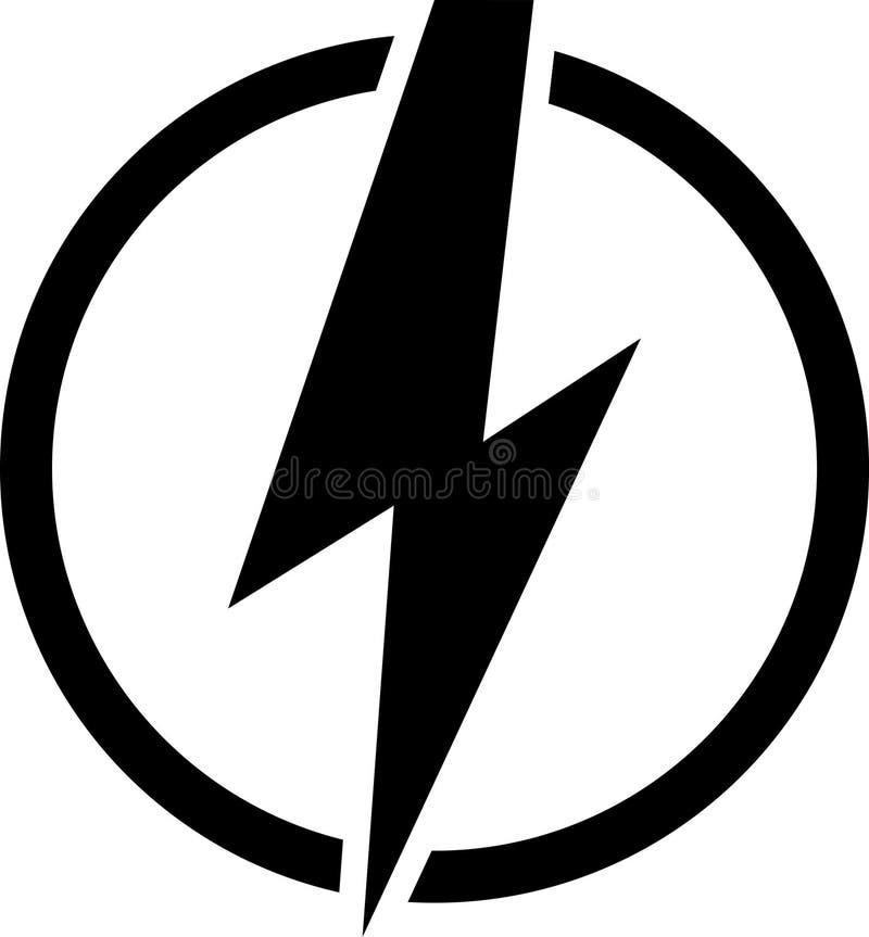 Thunder Power Sign, Thunder Symbol, Electric Power Icon, Energy Symbol ...