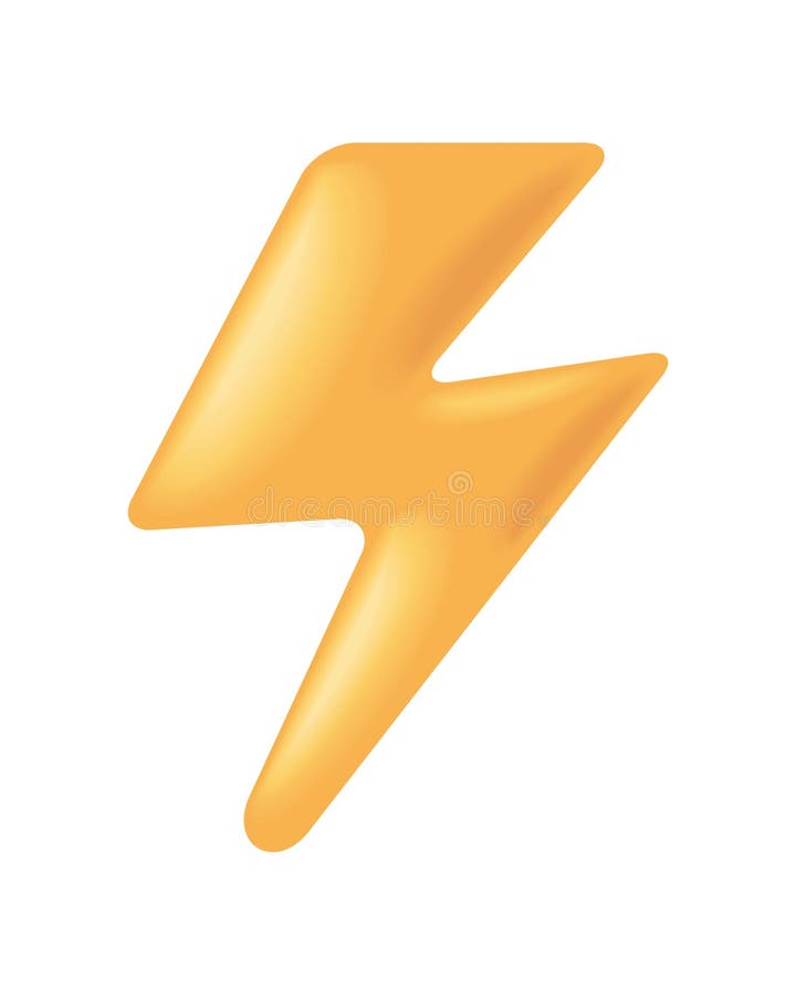 Thunder Ray Golden Color Icon Stock Vector - Illustration of ...