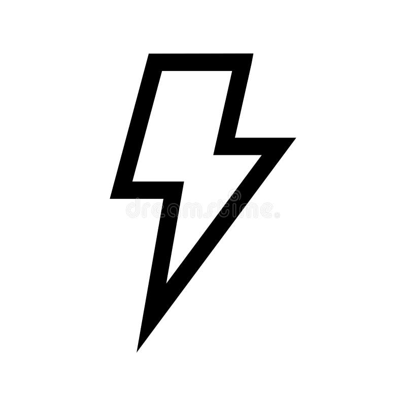 Thunder ray isolated icon stock vector. Illustration of graphic - 91342054