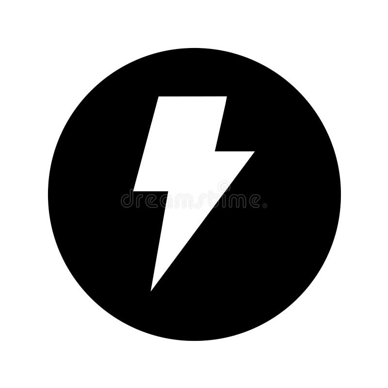 Thunder ray isolated icon stock vector. Illustration of graphic - 91342054