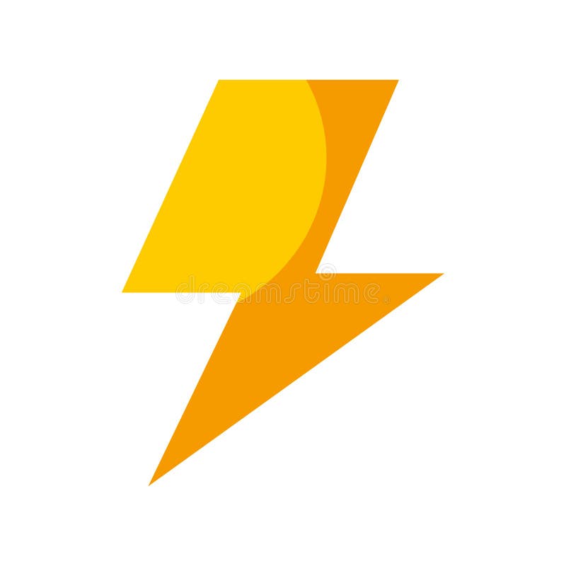 Thunder ray isolated icon stock vector. Illustration of graphic - 91342054