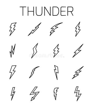 Thunder Symbols Stock Illustrations – 3,769 Thunder Symbols Stock ...