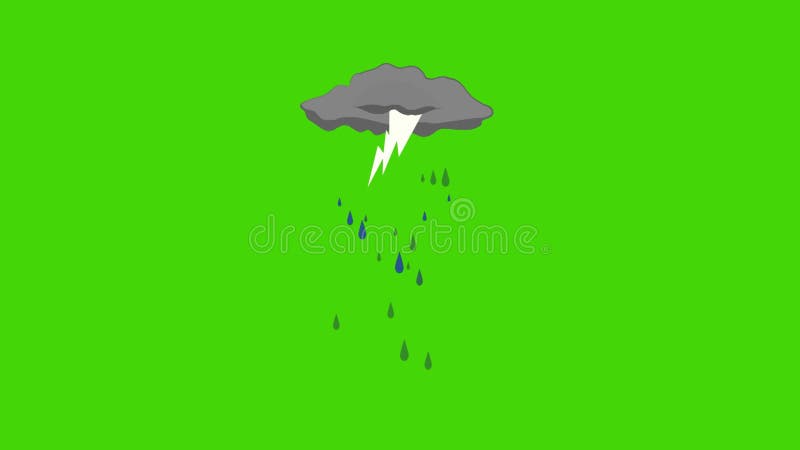 Thunder Storm, Cartoon Effects Animation Stock Video - Video of super ...