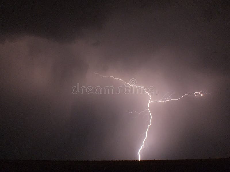 Lightning Strike in South Africa Stock Photo - Image of boom, scenic ...