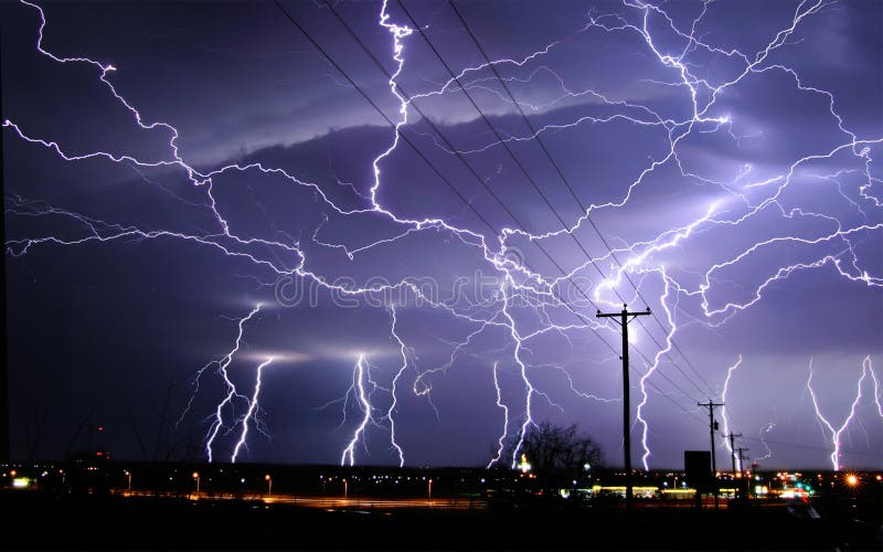 Thunder Storm Lightning Weather Cloud Stock Image - Image of light ...