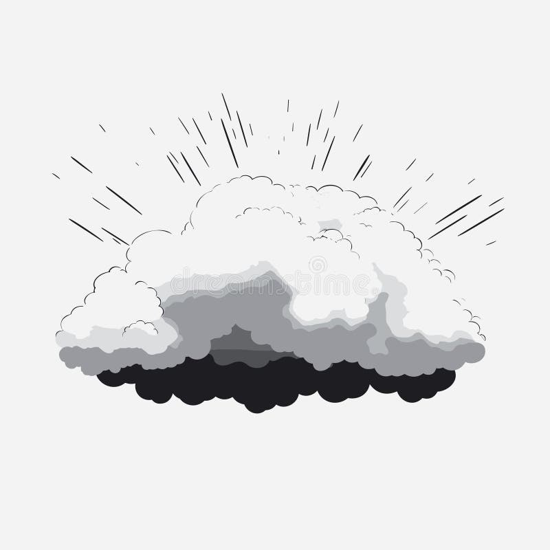 Thunder Storm Vector Flat Minimalistic Isolated Illustration Stock ...