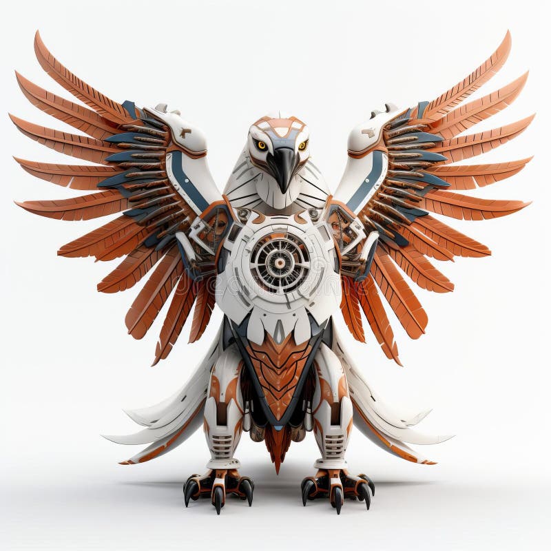 High-quality 3d Thunderbird Full Body Isolated White Background Stock ...