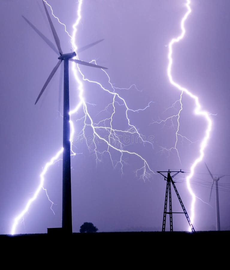 Thunderstorm stock image. Image of dramatic, rain, charge - 33671889