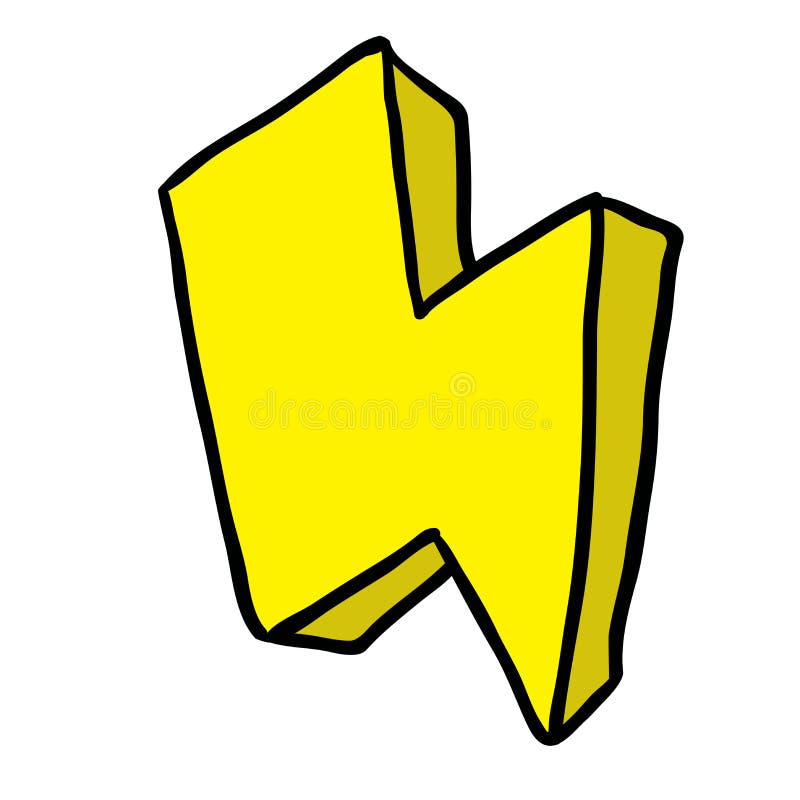 Thunderbolt stock illustration. Illustration of white - 108379768