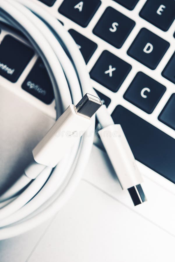 Thunderbolt Data Transfer stock image. Image of connect - 51810681