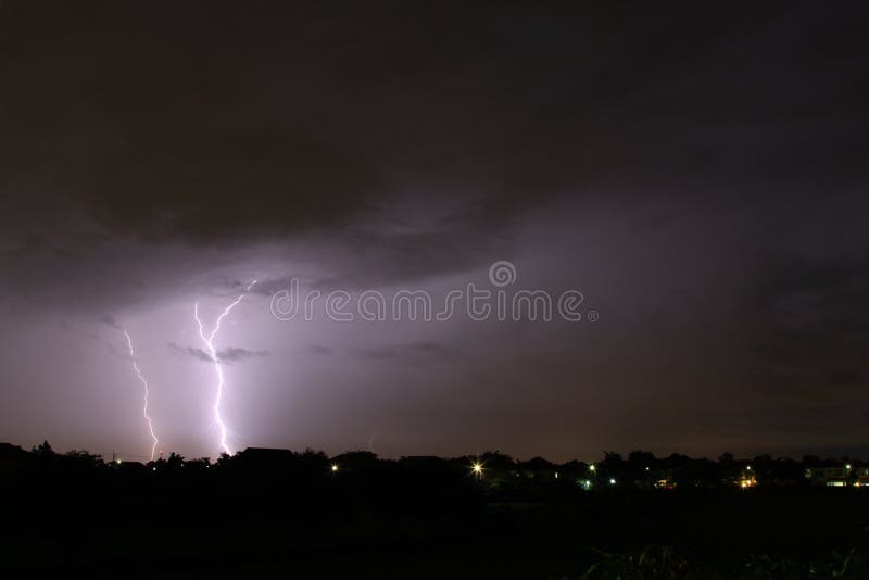 Thunderbolt And Heavy Storm Picture. Image: 13941395