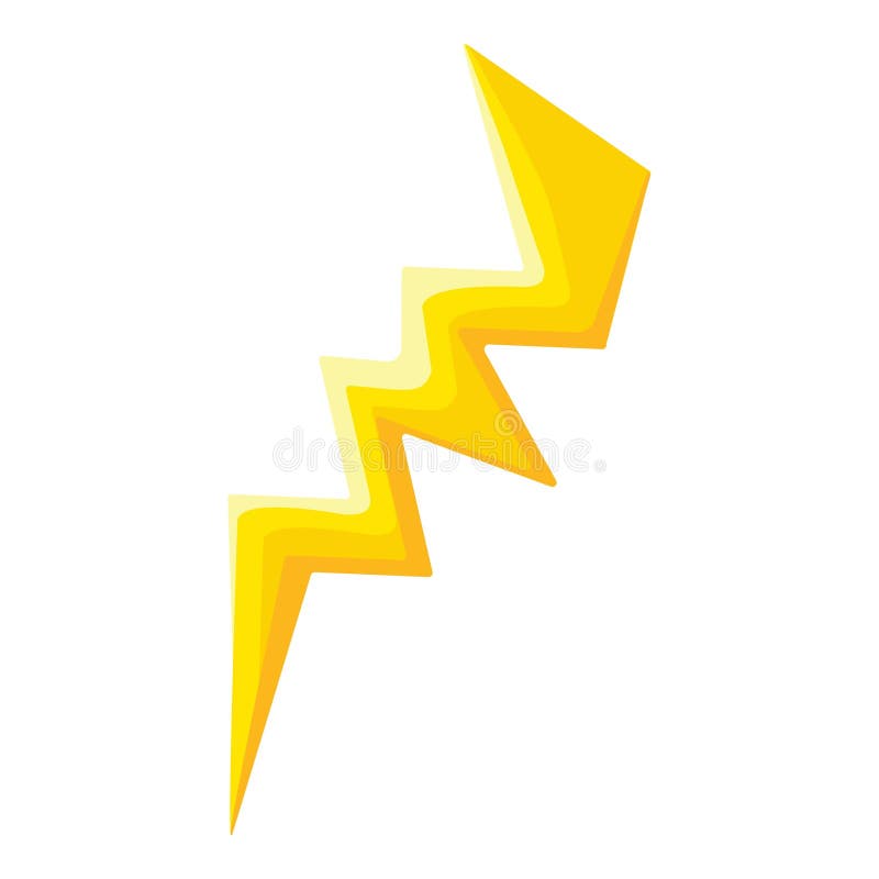 Thunderbolt Icon Cartoon Vector. Flash Electric Power Stock Vector ...