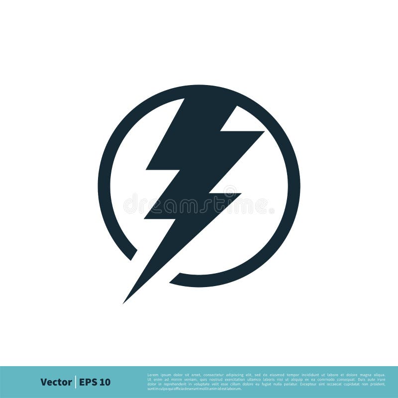 Thunderbolt Icon Vector Logo Template Illustration Design. Vector EPS ...
