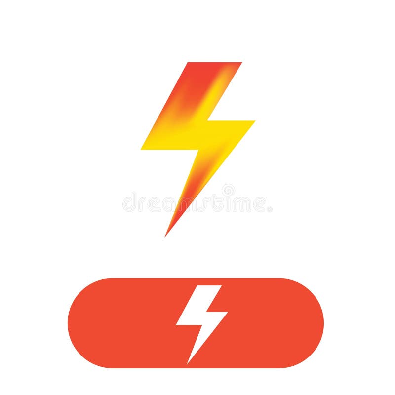 Thunderbolt Lightning Logo Vector Image Stock Vector - Illustration of ...
