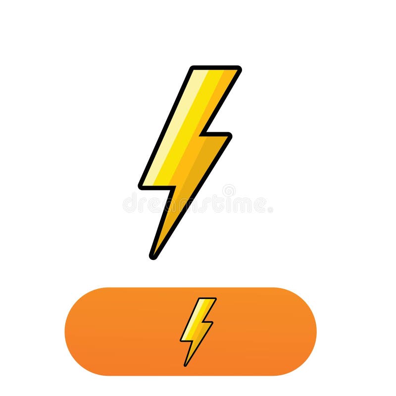 Thunderbolt Lightning Logo Vector Image Stock Vector - Illustration of ...