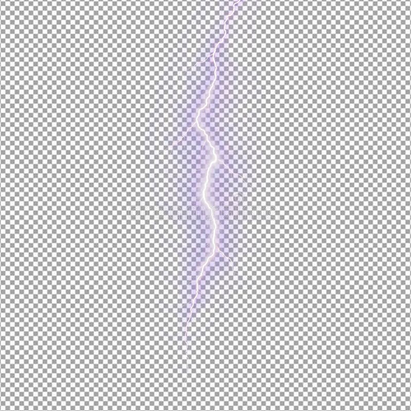 A Thunderbolt Lightning on Transparent Background Stock Photo ...
