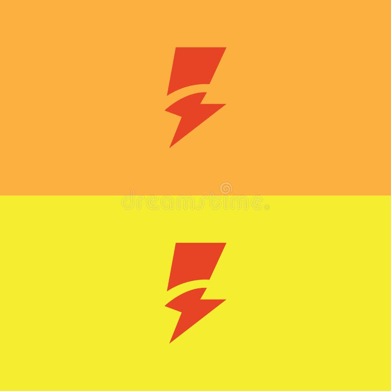 Thunderbolt logo vector stock vector. Illustration of shiny - 97581472