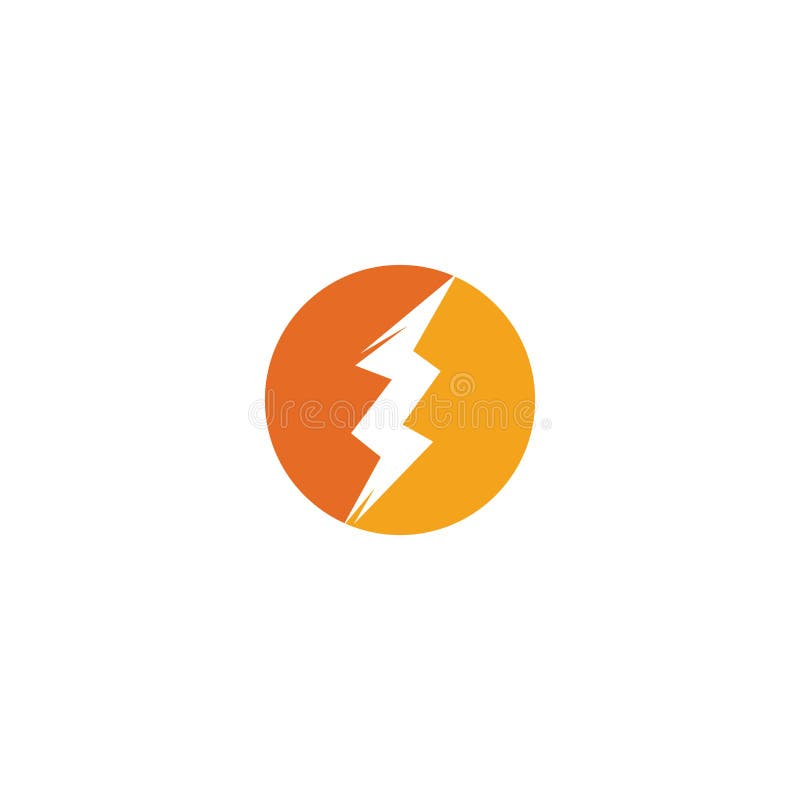 Thunderbolt Logo and Symbol Vector. Stock Vector - Illustration of ...