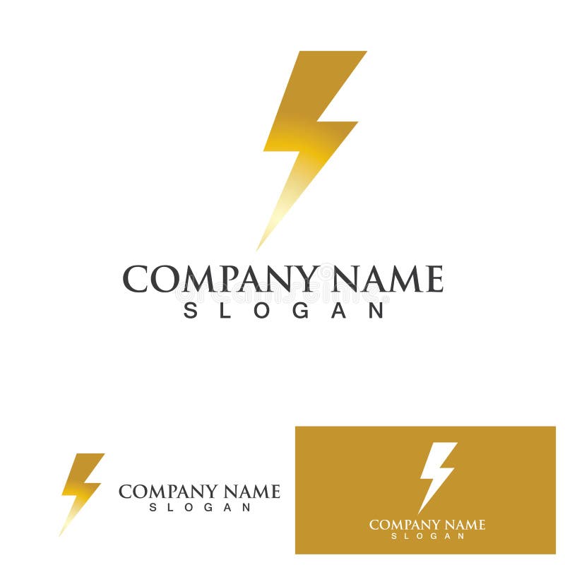 Thunderbolt Logo and Symbol Vector Stock Vector - Illustration of ...