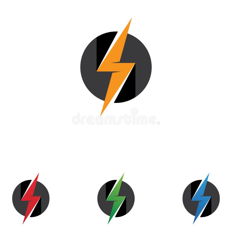 Thunderbolt Logo and Symbol Vector Stock Vector - Illustration of bolt ...