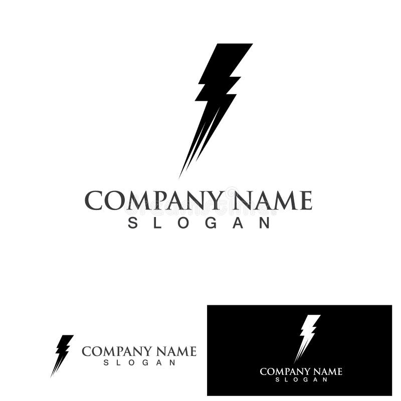 Thunderbolt Logo and Symbol Vector Stock Vector - Illustration of light ...