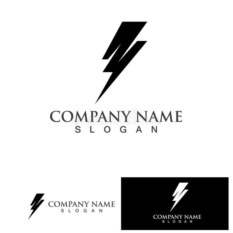 Thunderbolt Logo and Symbol Vector Stock Vector - Illustration of ...
