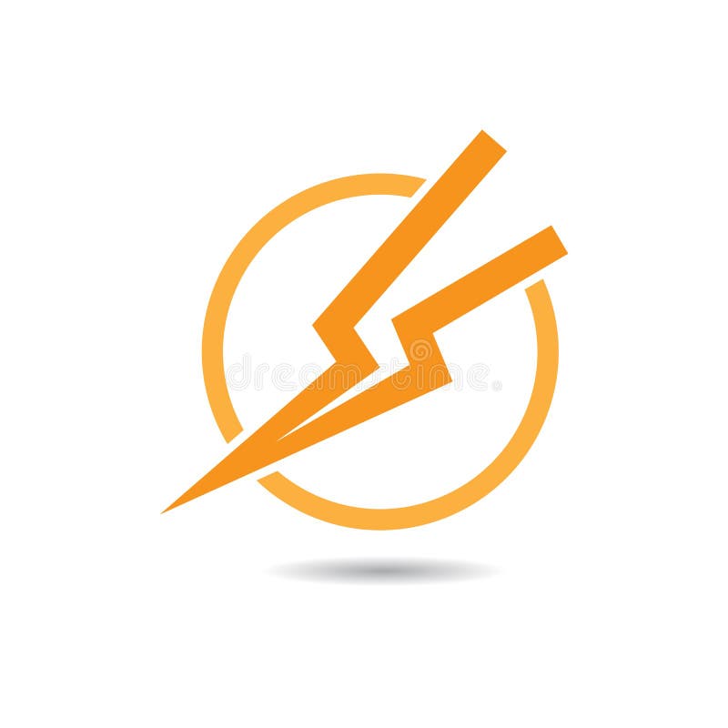 Thunderbolt Logo Vector Icon Stock Vector - Illustration of thunder ...