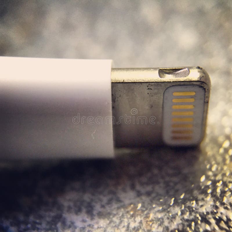 Thunderbolt plug editorial photography. Image of peripheral - 56631032