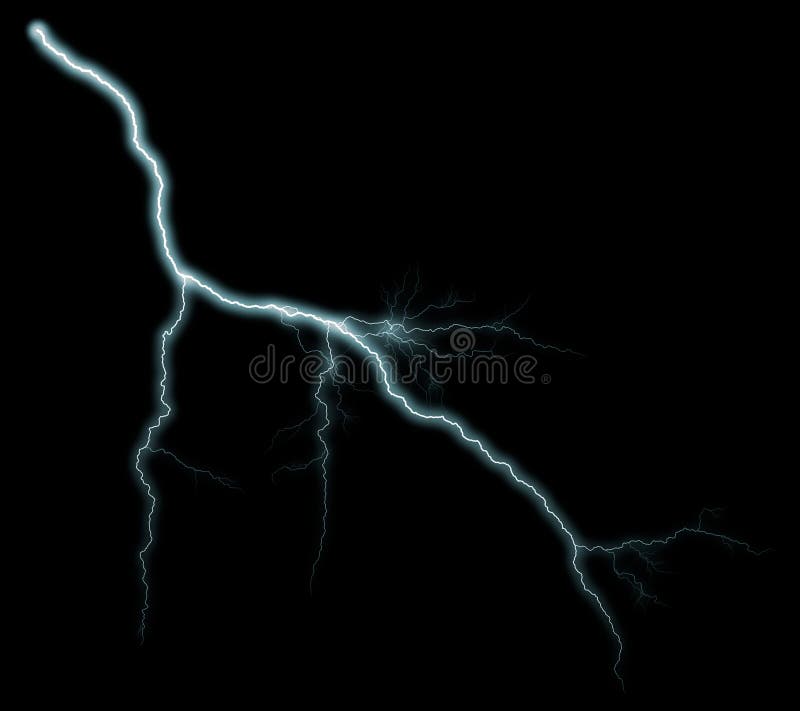 Thunderbolt. Realistic Lightning. Electricity Thunder Light Storm Flash ...