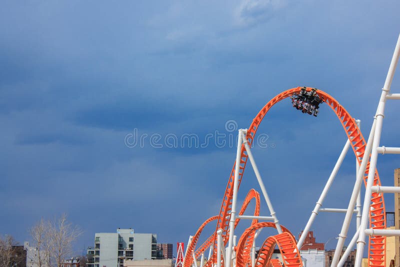 Thunderbolt Roller Coaster in the Coney Island Luna Park - Brooklyn ... Thunderbolt Roller Coaster in the Coney Island Luna Park - Brooklyn ...