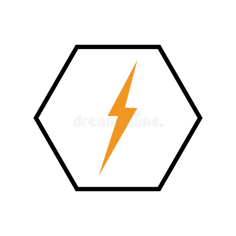 Thunderbolt stock illustration. Illustration of warning - 169975371