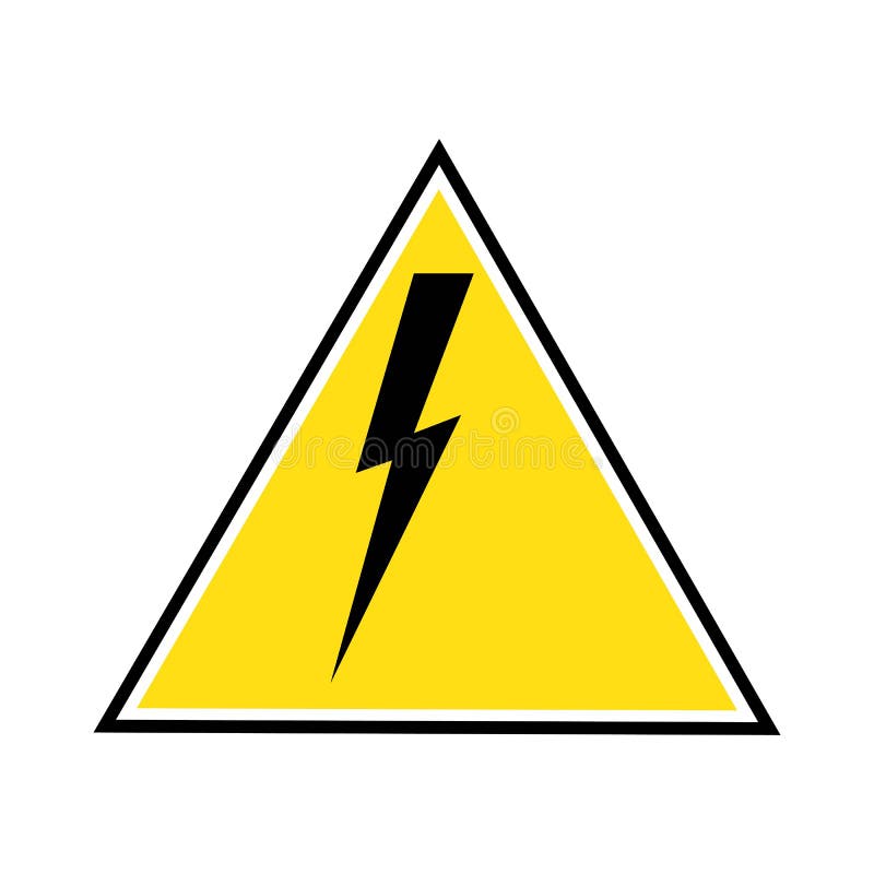 Thunderbolt stock vector. Illustration of icon, warning - 170149909