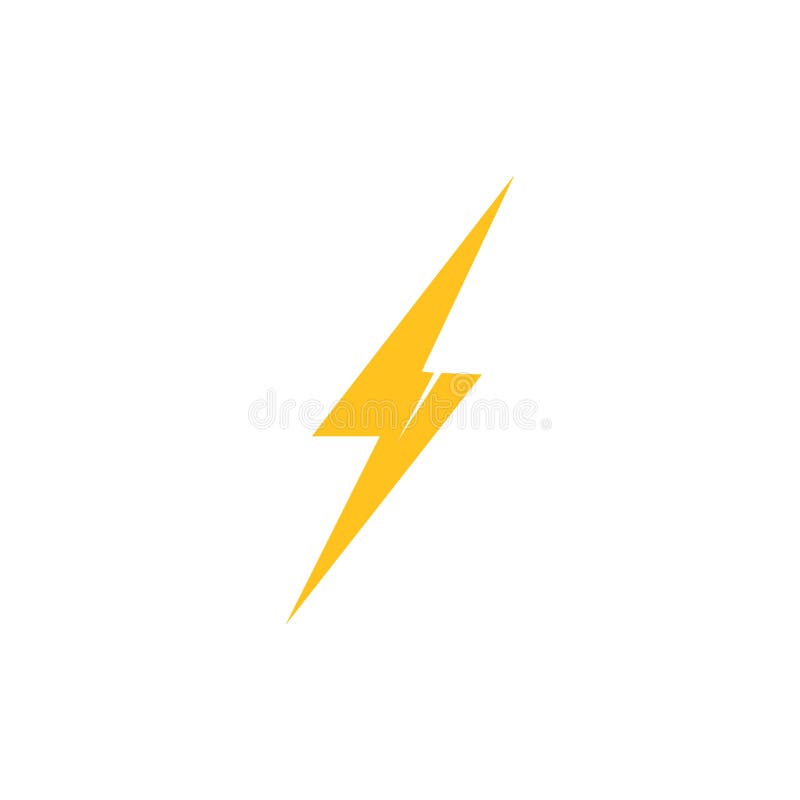 Thunderbolt stock vector. Illustration of warning, power - 210931788