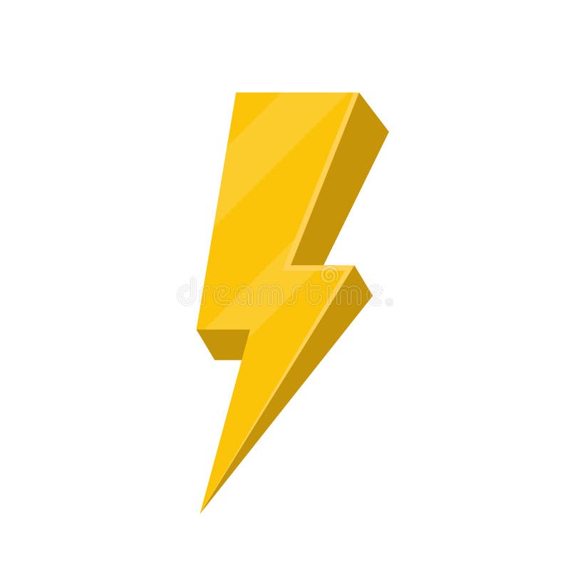 Thunderbolt Vector Design Illustration Stock Vector - Illustration of ...