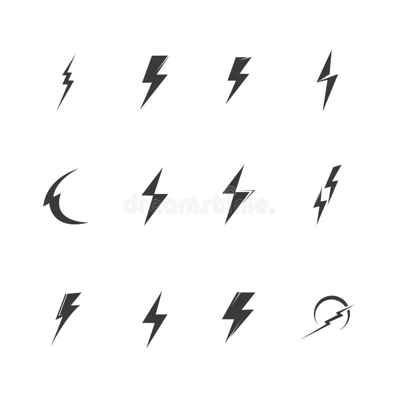 Thunderbolt stock vector. Illustration of logo, icon - 217381368