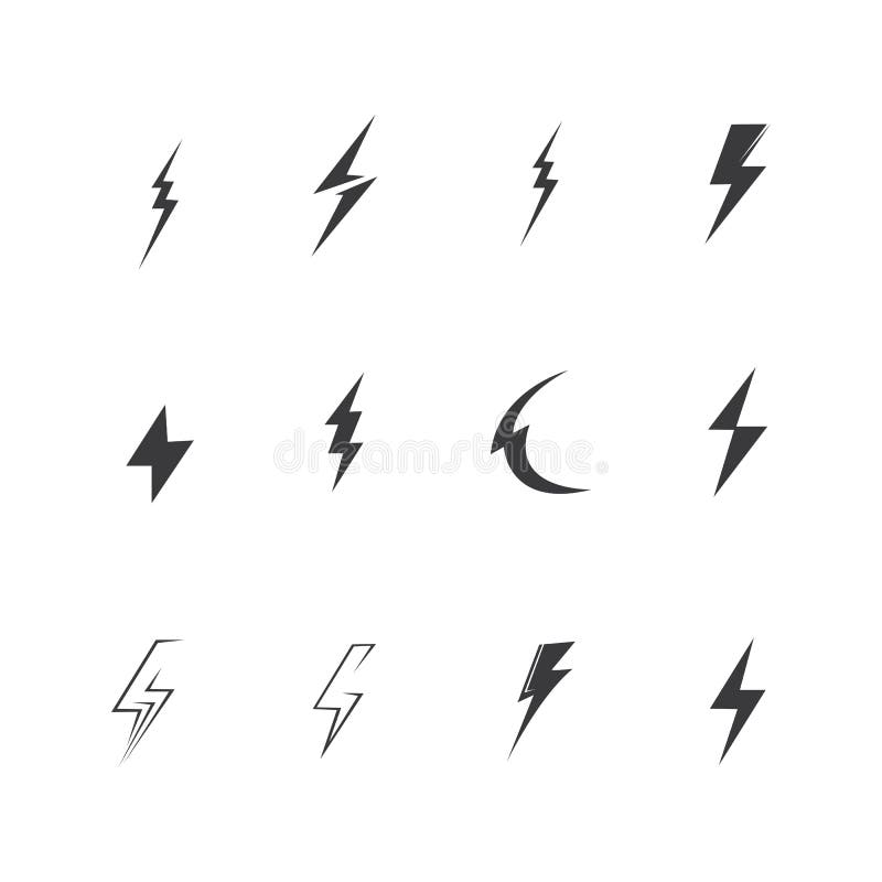 Thunderbolt stock vector. Illustration of power, storm - 217381422