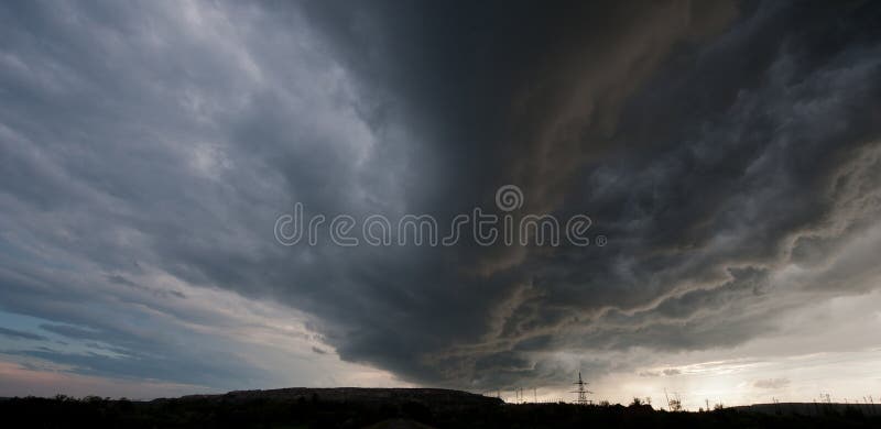 Thundercloud stock image. Image of evening, blue, freakish - 16411645