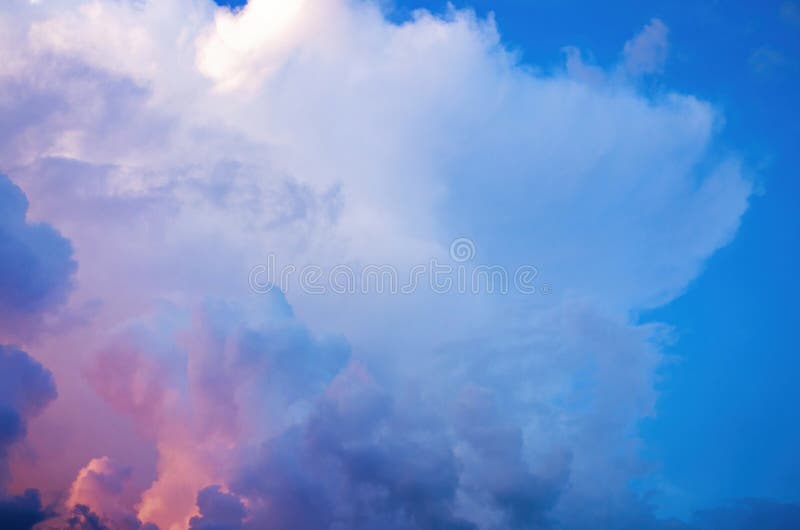 Thundercloud, in the Rays of the Sun Stock Photo - Image of cloudscape ...