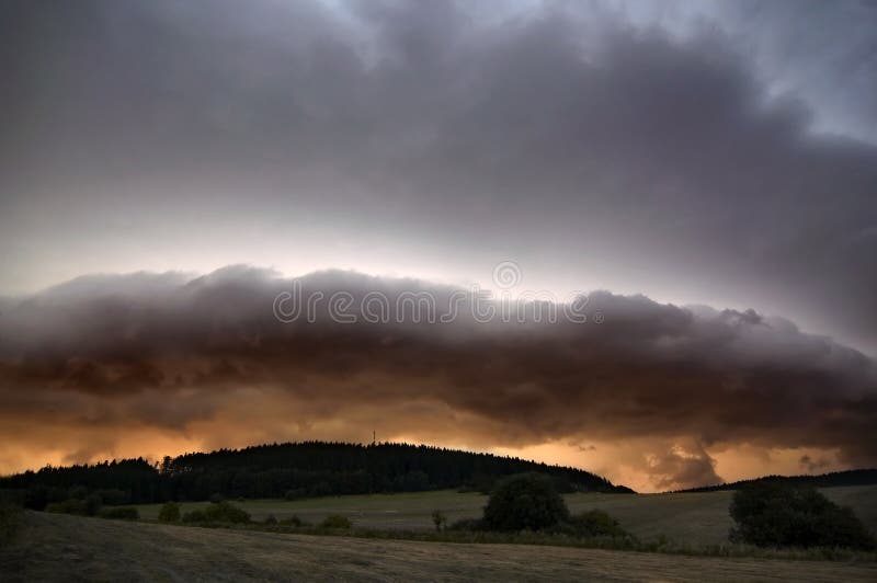 Thunderclouds stock image. Image of cumulo, landscape - 3197837