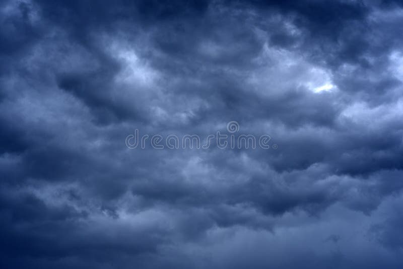 Thunderclouds in the Evening Sky. Cumulative Clouds in a Storm Stock ...