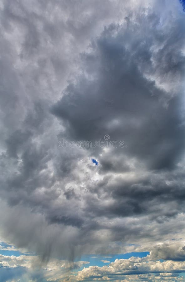 Thunderclouds in the sky stock photo. Image of airspace - 183656090